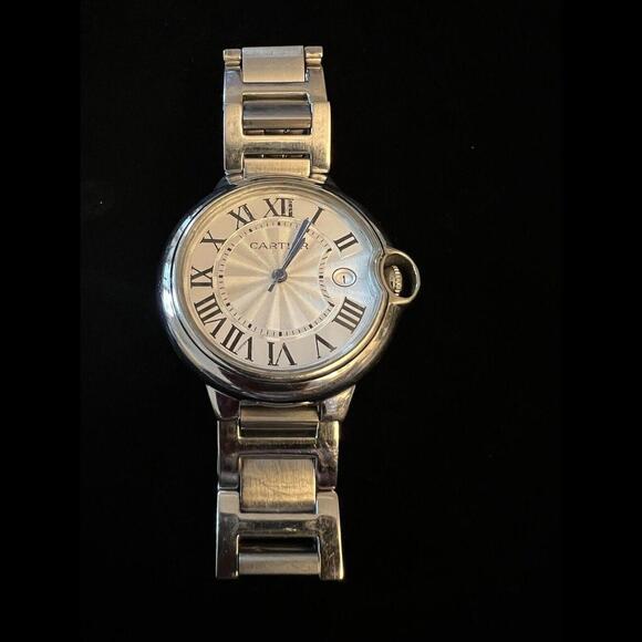 Cartier | Accessories | Cartier Ballon Bleu Stainless Steal Watch ...
